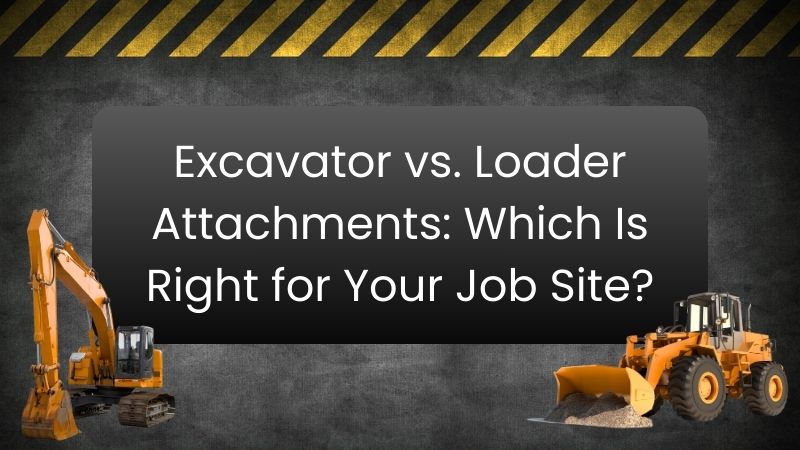 Excavator vs. Loader Attachments: Which Is Right for Your Job Site ...